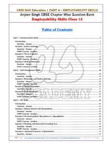 CBSE Class 12 Employability Skills Chapter wise Question Bank with ...