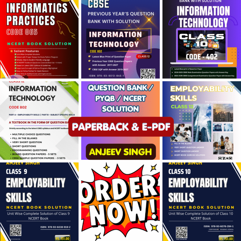 Class 9 Information Technology Code 402 Unit 1 Introduction To IT-ITeS ...